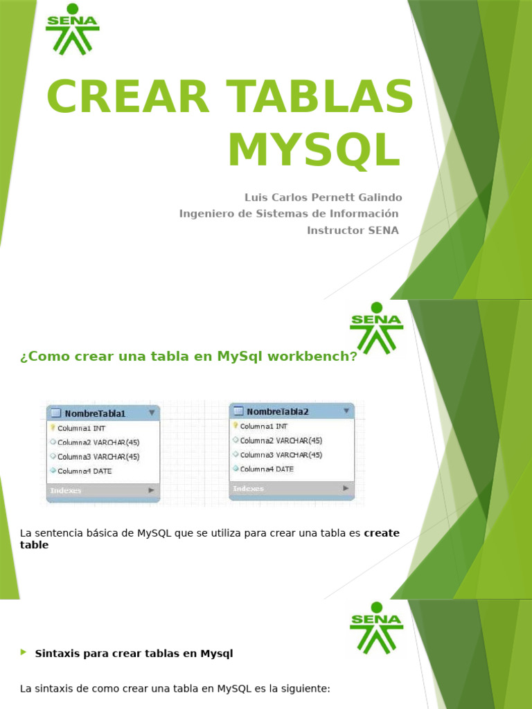 Crear Tablas en Mysql | PDF | Informática | Tecnología
