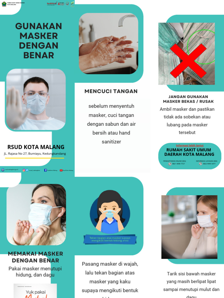 Leaflet Memakai Masker | PDF