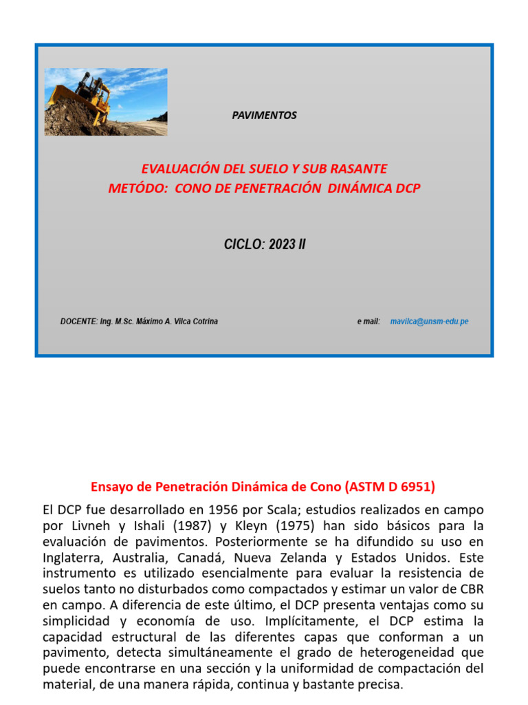 Suelosde Fundaciony Sub Rasante Metodo DCP | PDF