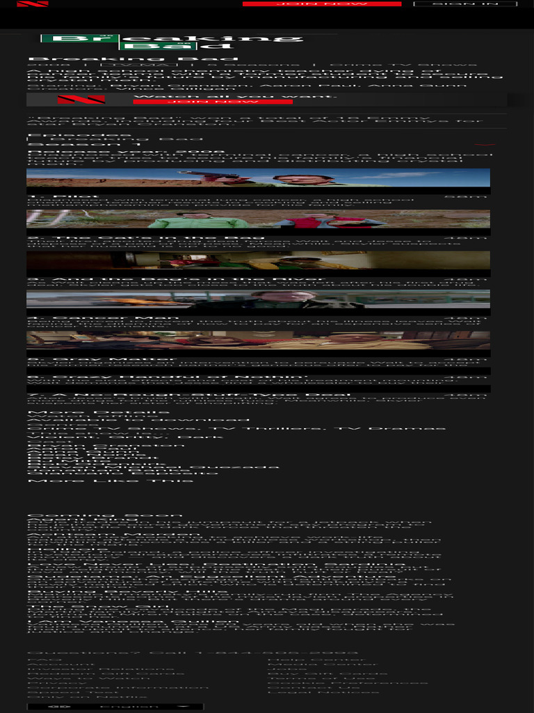 Breaking Bad Episode Guide | PDF | Law