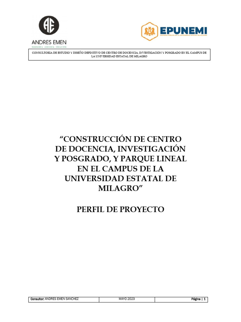1c Perfil Proyecto CD y PL | PDF | Presupuesto | Instalaciones