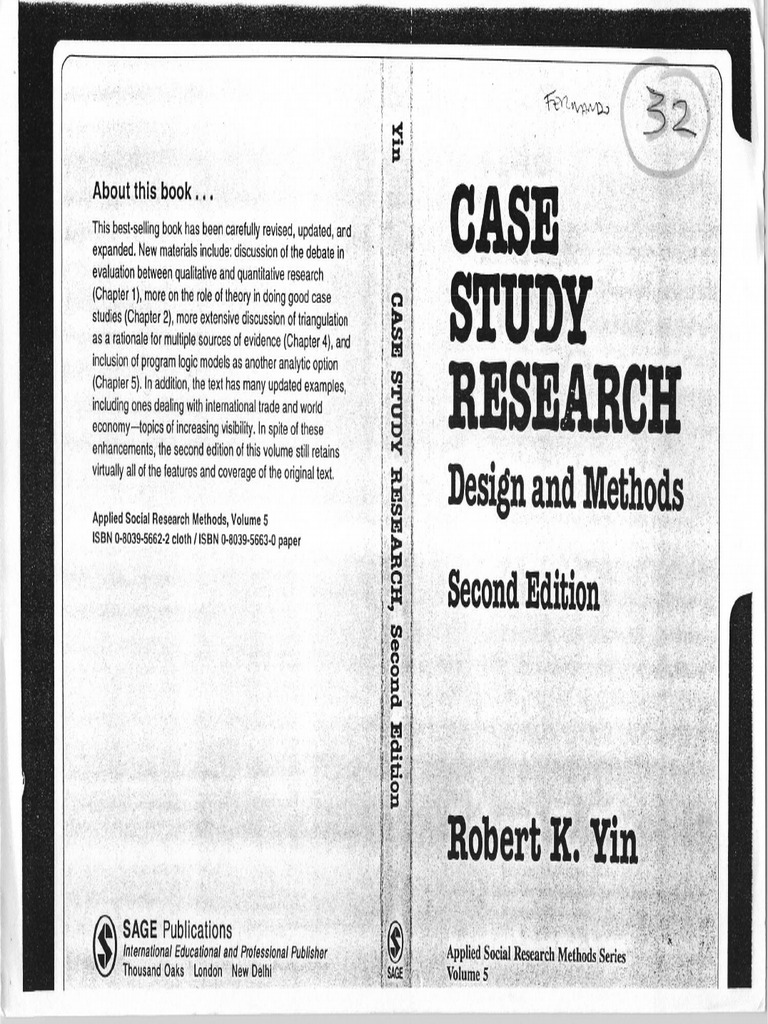 YIN - Case Study Research - 2ed | PDF
