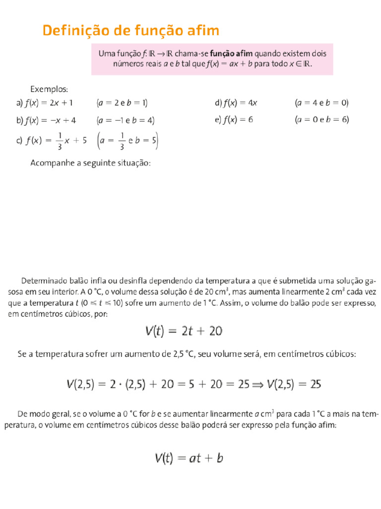 1 - Função - Afim - Parte - 1 | PDF