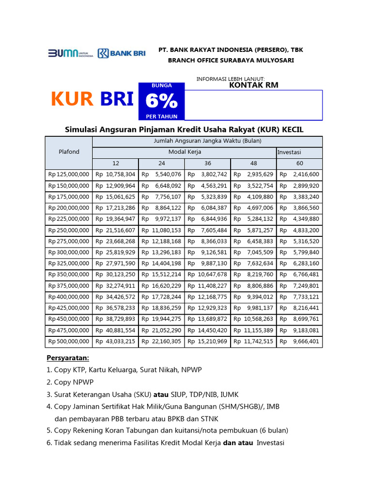 Brosur Kur | PDF | Bisnis