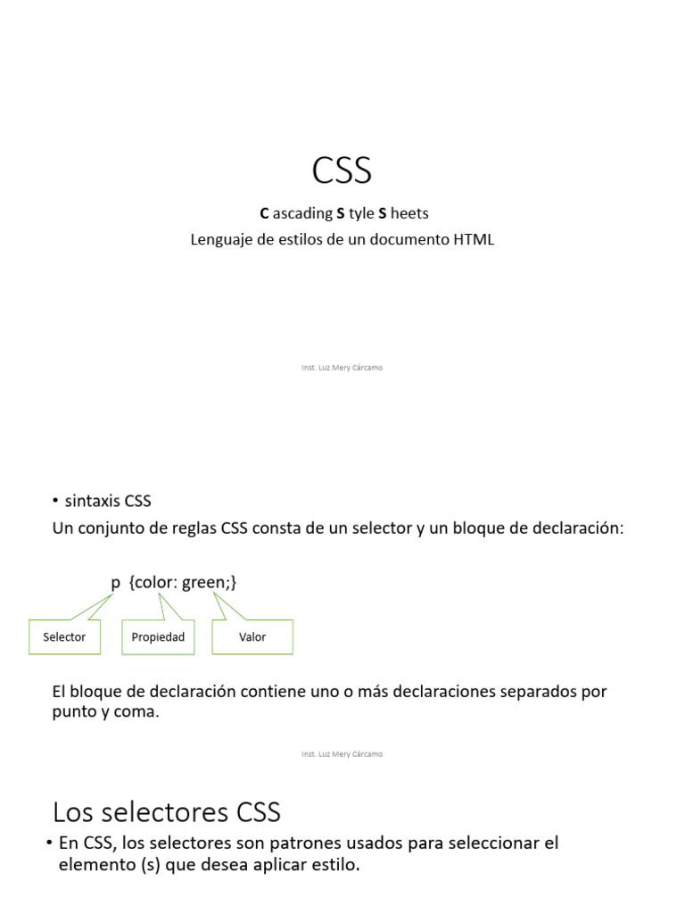 Guía Completa de Selectores CSS | PDF | HTML | Desarrollo web