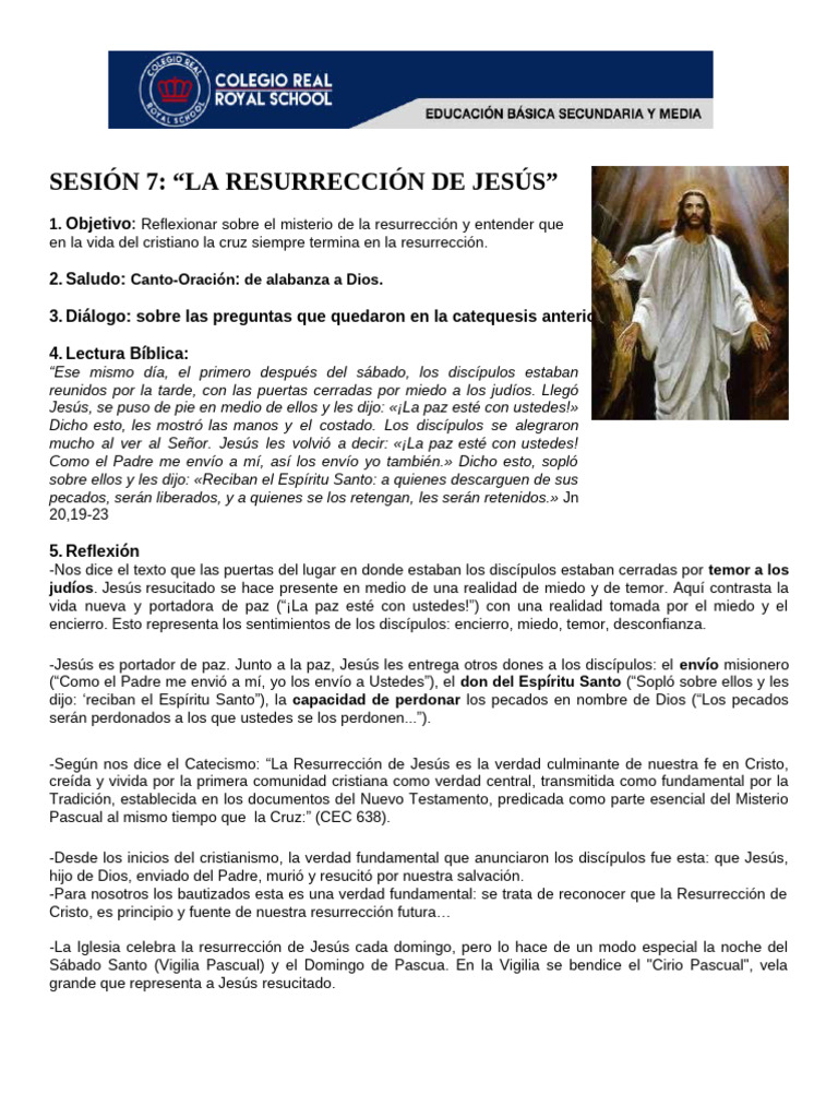 Resurrección de Jesús: Fe y Paz | PDF | La resurrección de Jesús ...