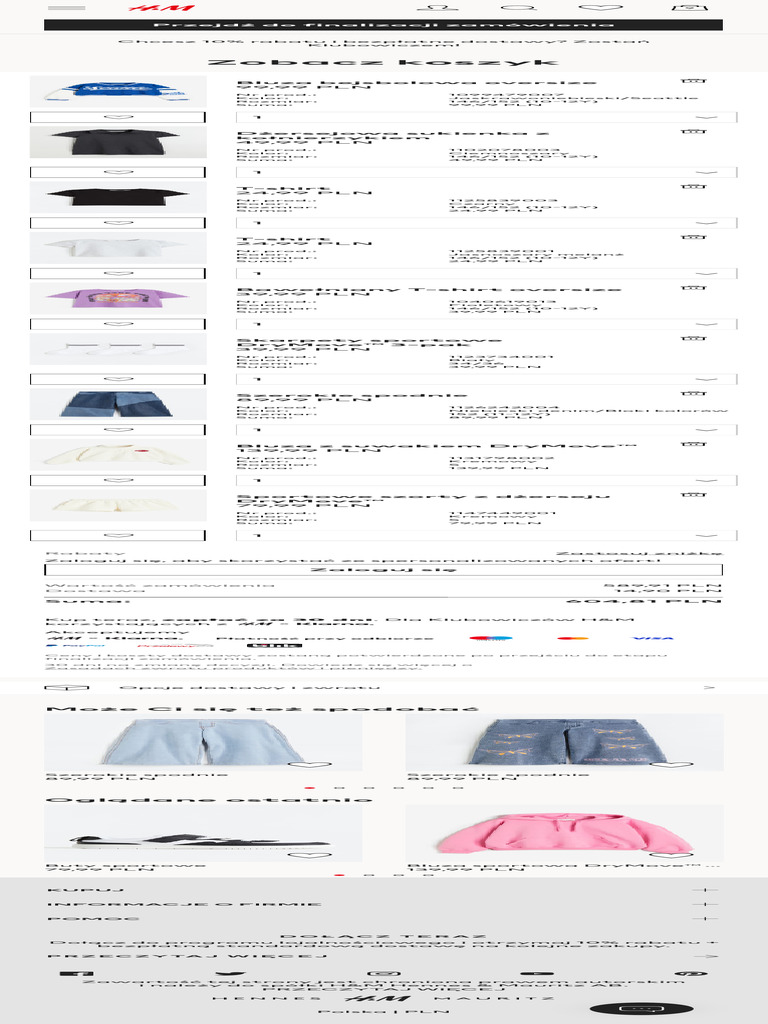 Zobacz Koszyk H&M | PDF