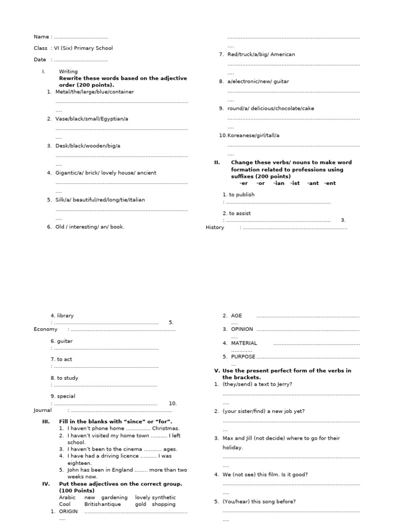 MIX EXERCISE 1 | PDF | Syntax | Grammar MIX EXERCISE 1 | PDF | Syntax | Grammar