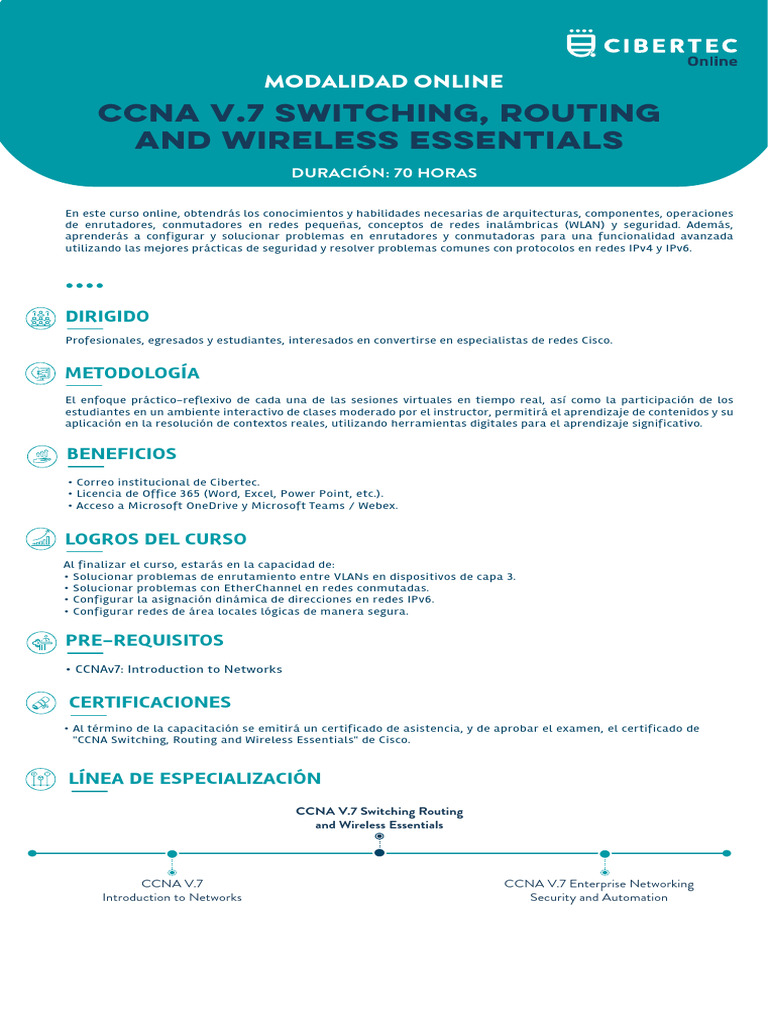 CCNA v7 Switching Routing and Wireless Essentials | PDF | Enrutador (Computación) | Yo Pv6