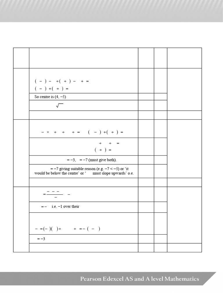 Question 5 Answer Edexcel Pure Maths Unit Test 3 | PDF | Elementary ...