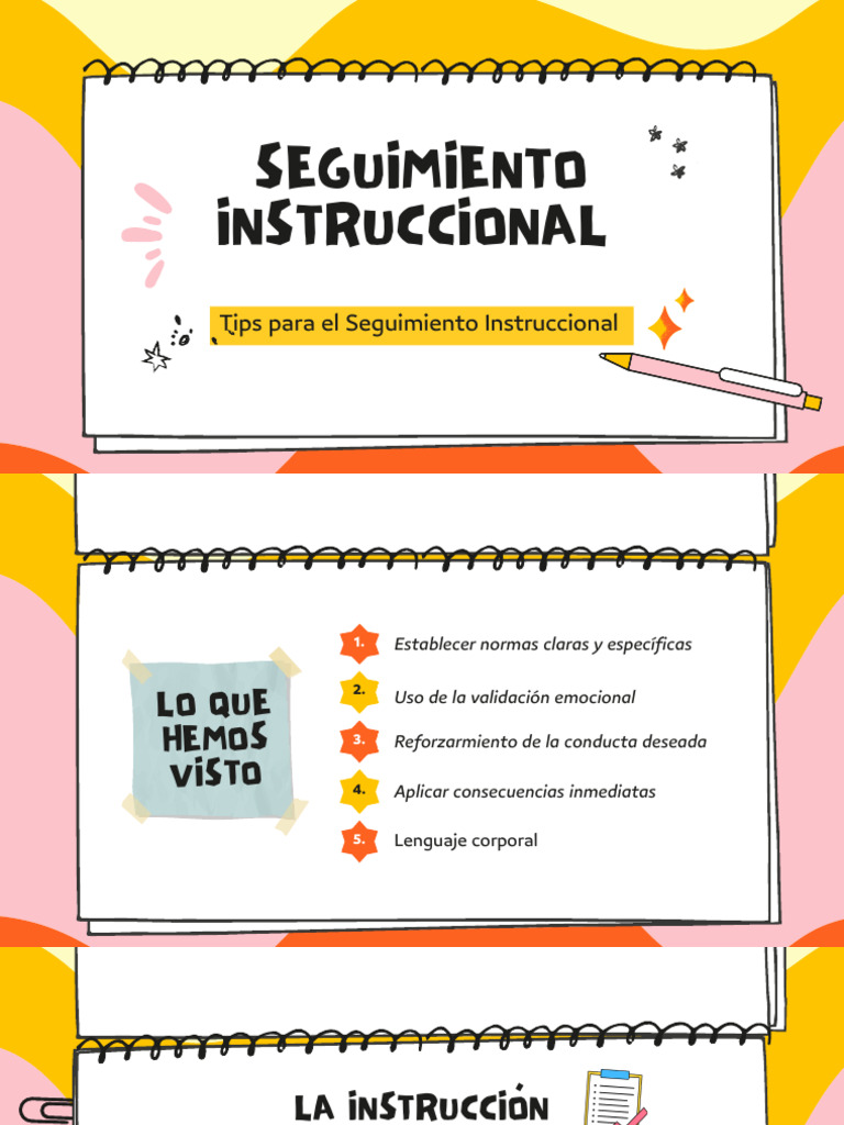 Seguimiento Instruccional | PDF