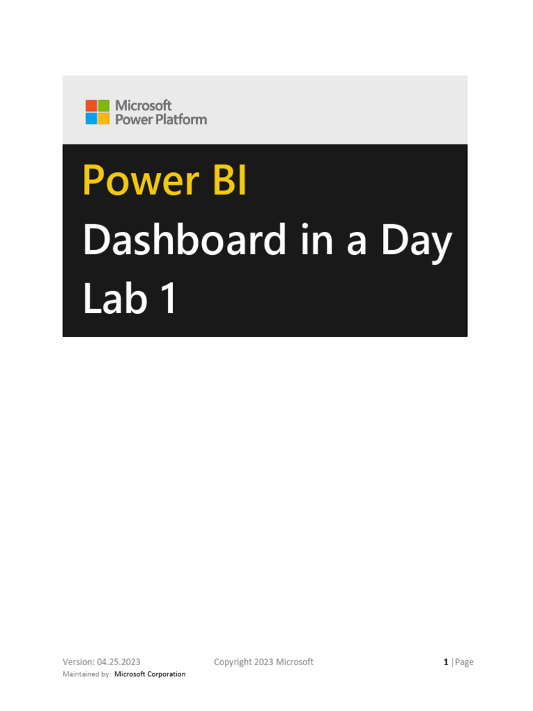 Lab 1 - Accessing and Preparing Data | PDF | Microsoft Excel | Computer File