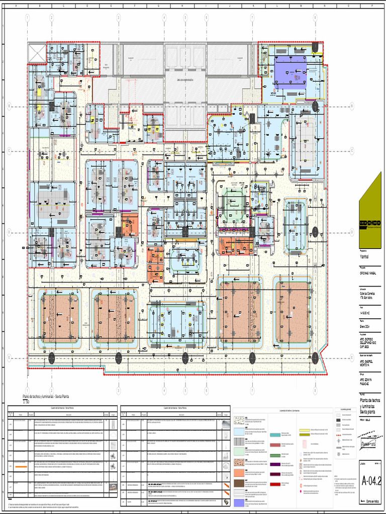 A-04.2-Planta de Techos y Luminarias - Sexta Planta | PDF