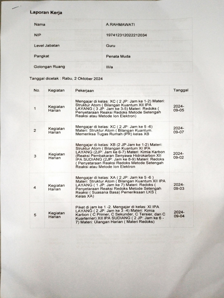 LCKH Bulan September 2024 | PDF
