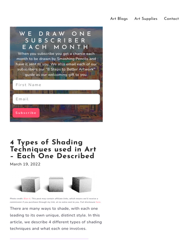 Four Essential Shading Techniques | PDF | Drawing