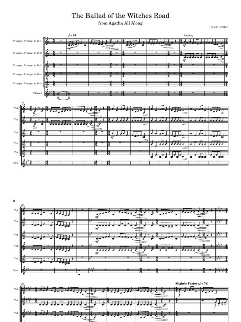 The Ballad of The Witches Road | PDF | Jazz | Music Production