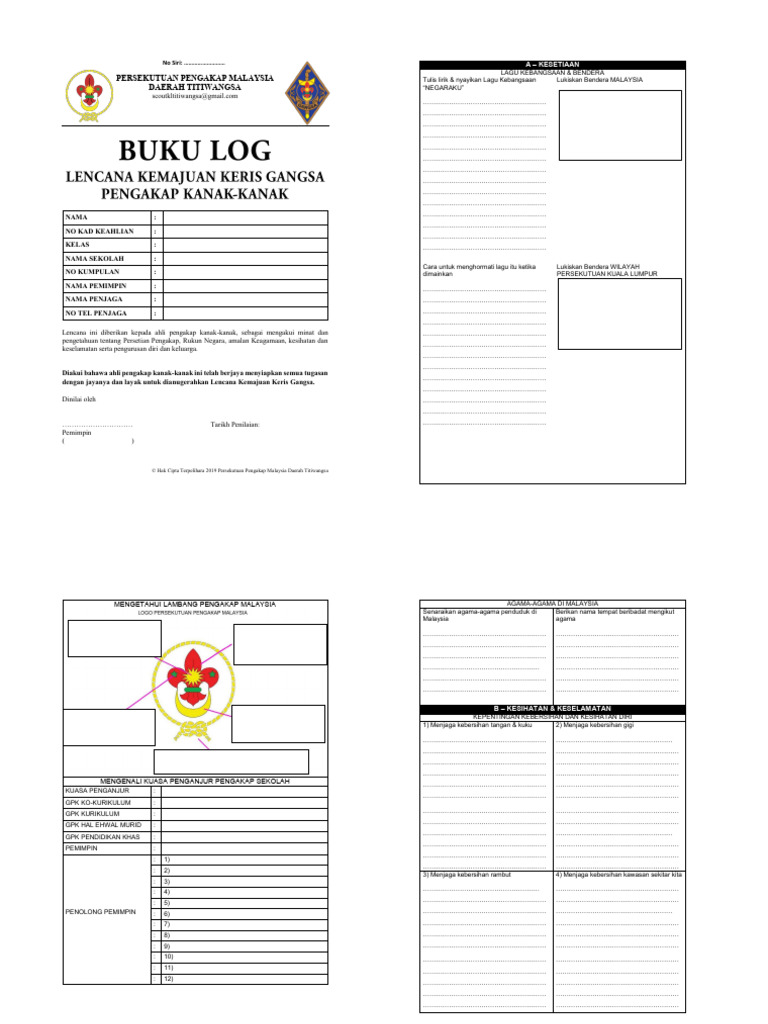 Nota Murid Keris Gangsa | PDF