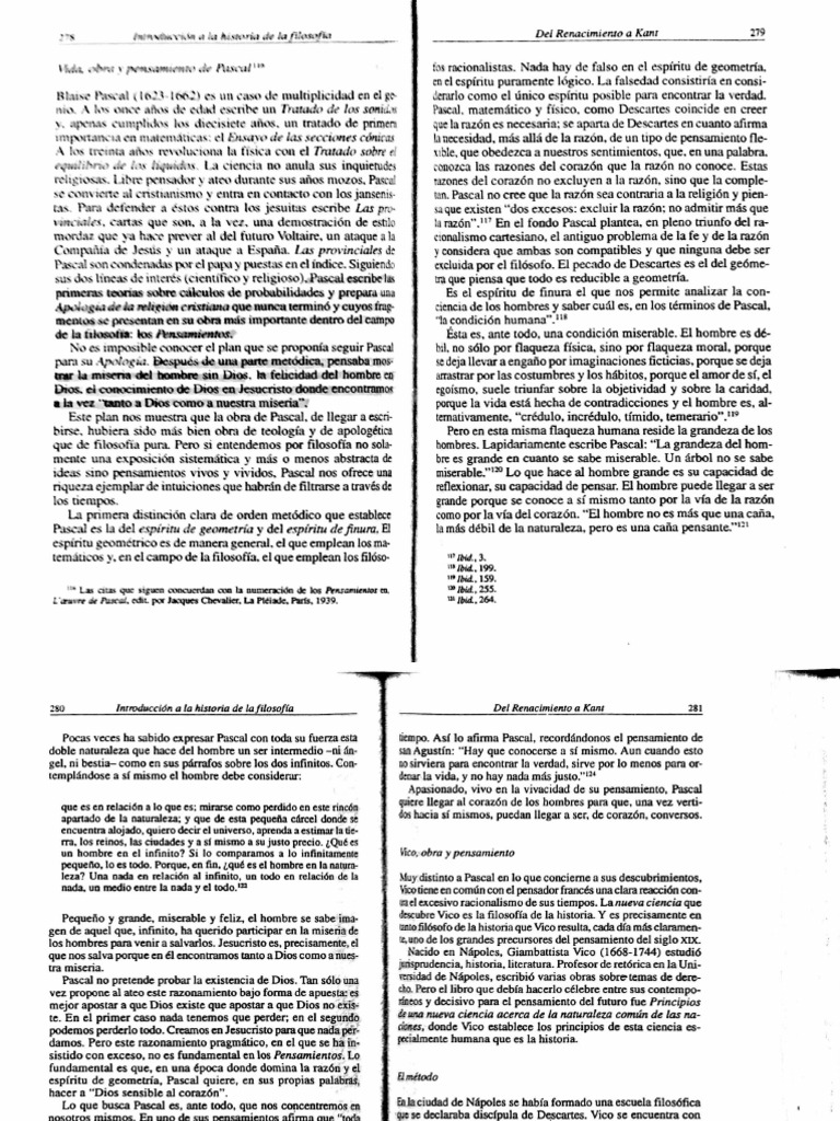 Pascal y Vico | PDF