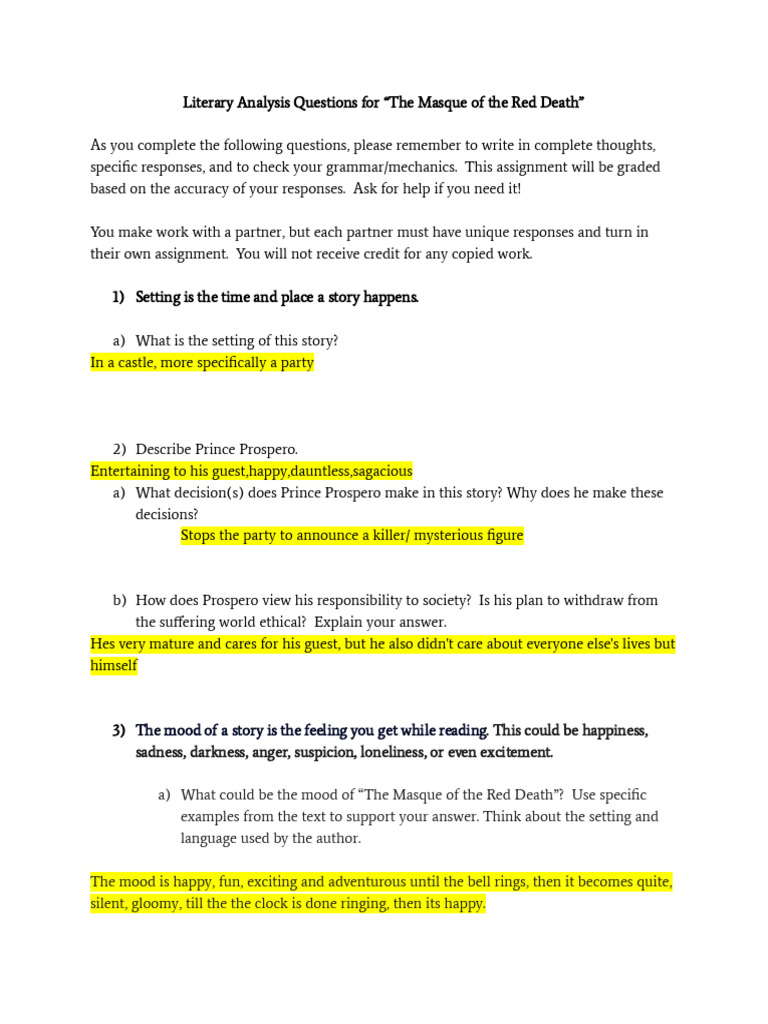 High School Literary Analysis Guide | PDF