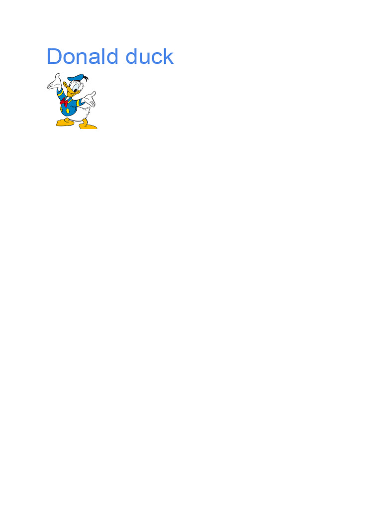 Donald Duck | PDF
