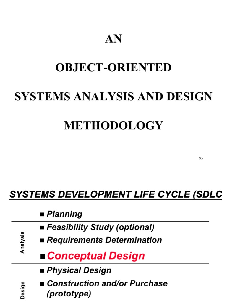 AN Object-Oriented Systems Analysis and Design Methodology | PDF ...