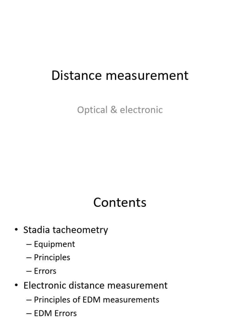 06 - Distance Measuement EDM | PDF | Surveying | Reflection (Physics)