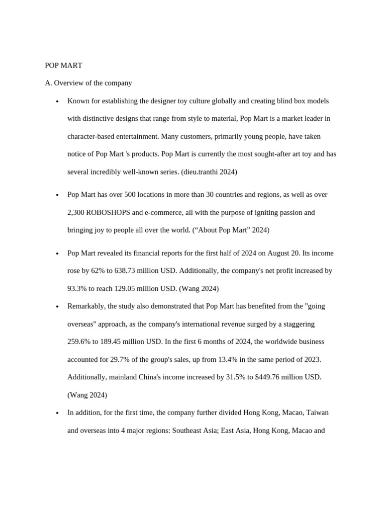 POP MART Report | PDF | Taxes | Recycling