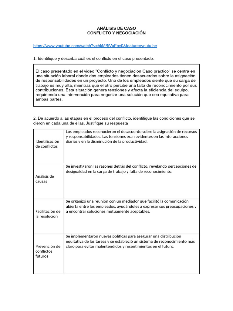 Análisis de Caso | PDF