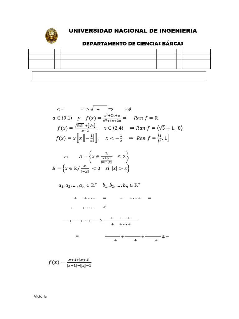 2020I BMA01 2da PC | PDF | Análisis matemático | Matemáticas