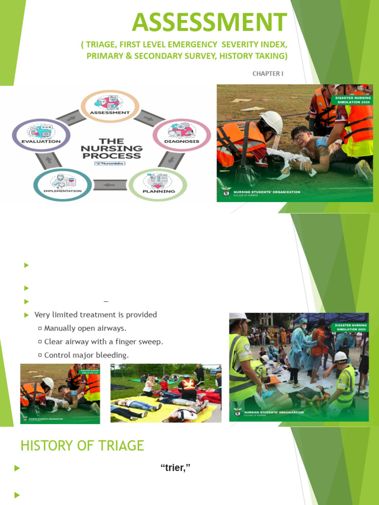 c1. Triage, Esi, Primary and Secondary Survey | PDF | Emergency Department | Medical Specialties