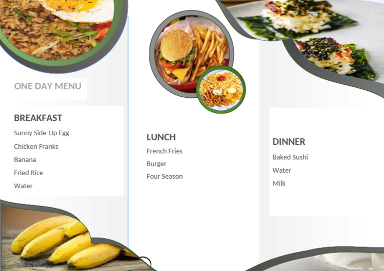One Day Menu | PDF