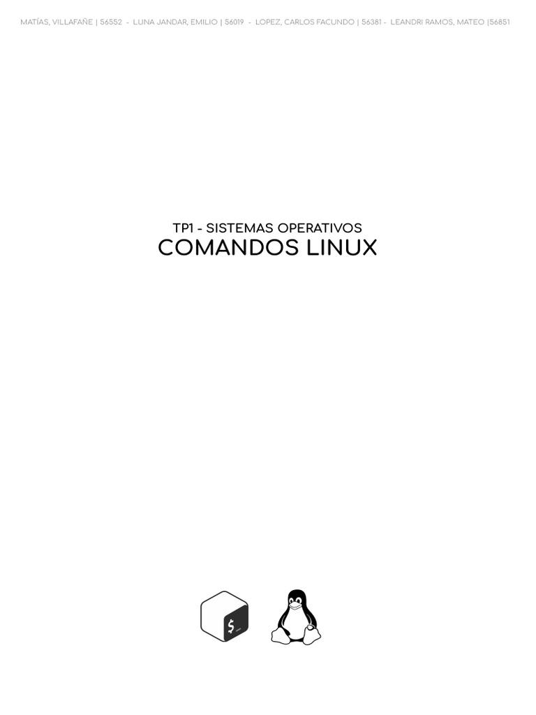 TP1 - Comandos Linux - 2K5 | PDF | Interfaz de línea de comando | Archivo de computadora