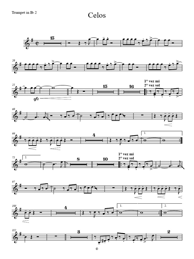 Celos - Trumpet in BB 2 | PDF