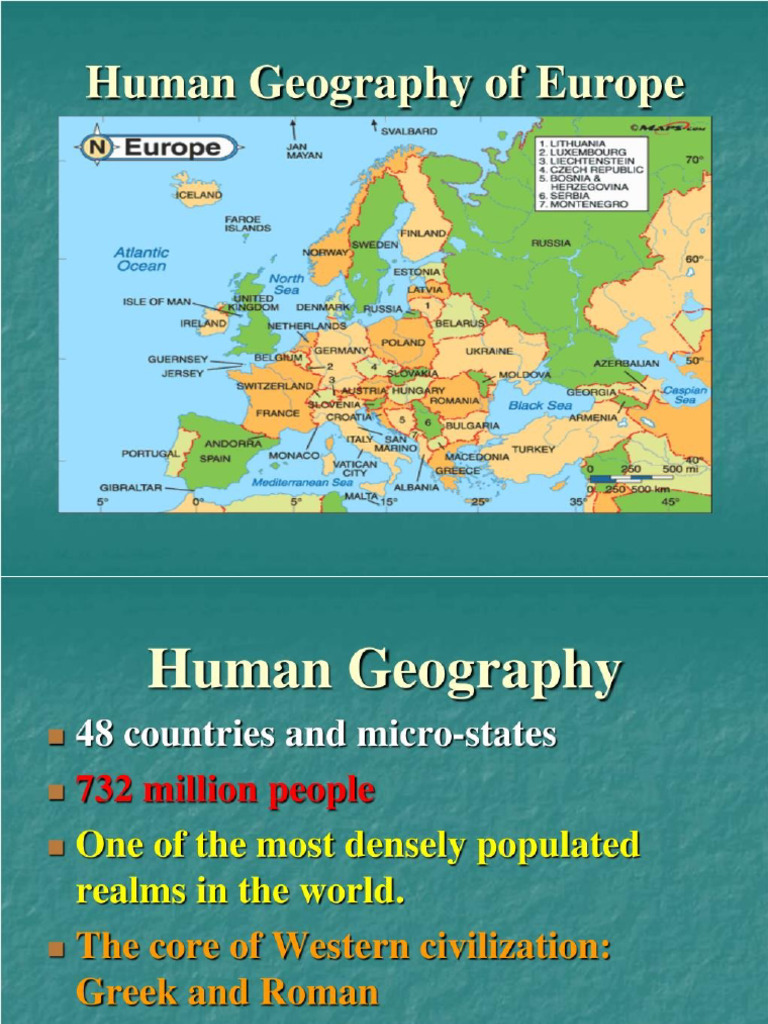 Human Geography of Europe | PDF
