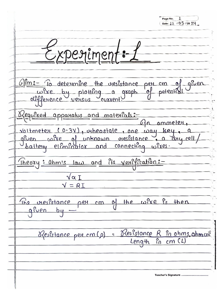 PHYSICS - Lab Manual | PDF
