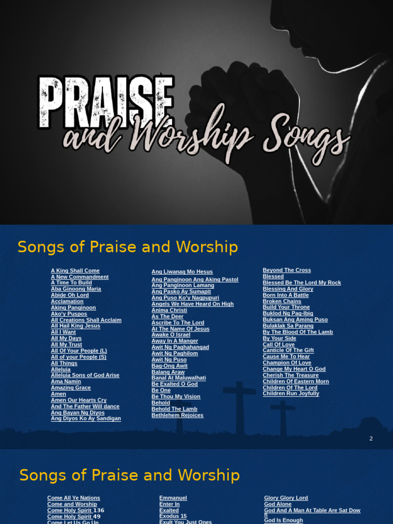 Songs of Praise and Worship Collection | PDF | Glory (Religion ...