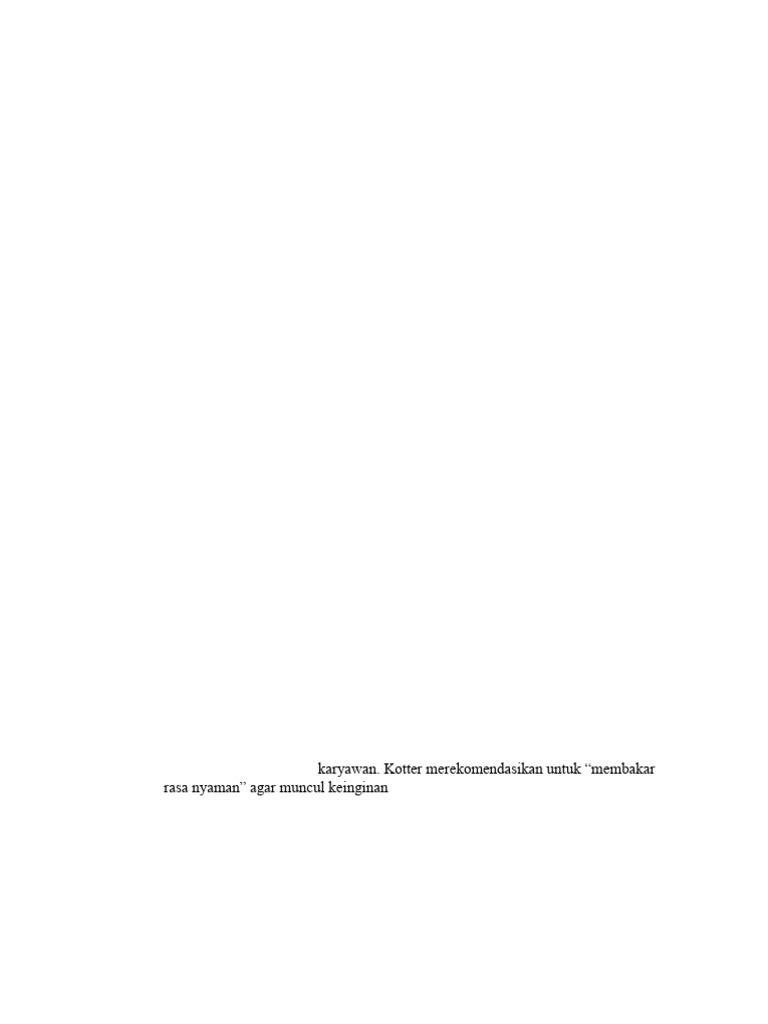 Model Perubahan Lewin dan Kotter | PDF