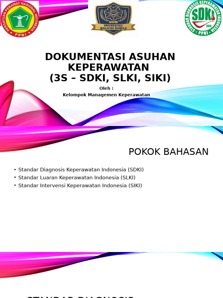 Standar Asuhan Keperawatan 3S: SDKI, SLKI, SIKI | PDF | Sains & Matematika