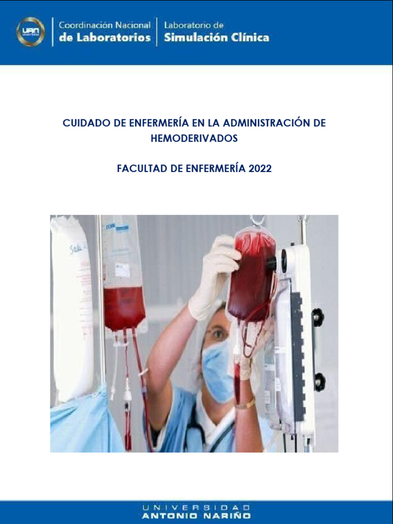 Cuidados de Enfermería en Hemoderivados | PDF | Transfusión de sangre ...