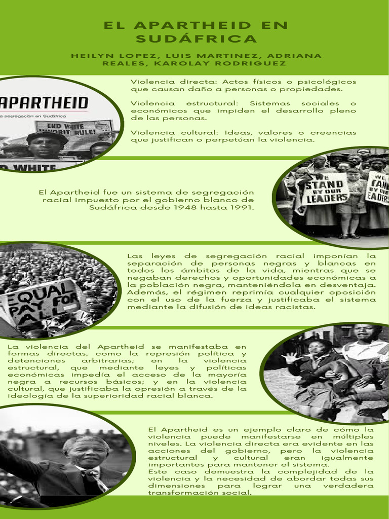 Violencia cultural y apartheid en Sudáfrica | PDF | Política | Ciencias ...