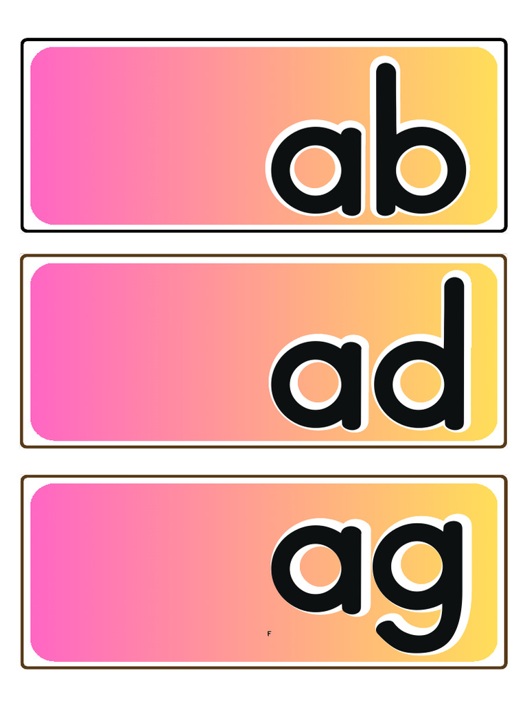 My Word Family Flip Book | PDF