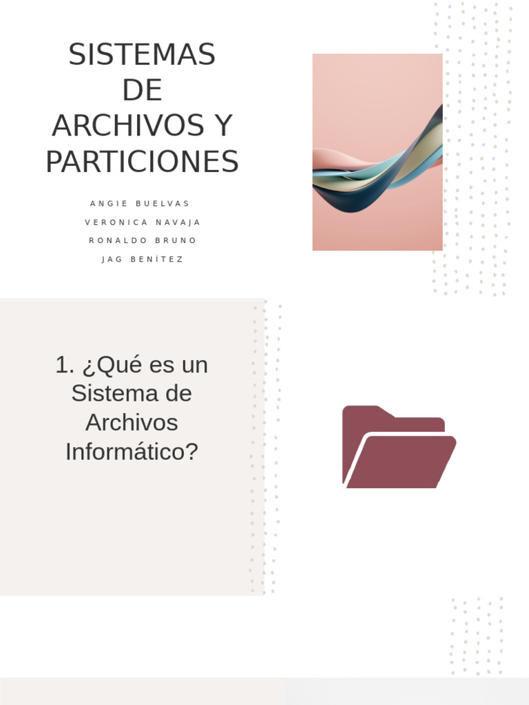 Sistemas de Archivos y Particiones | PDF