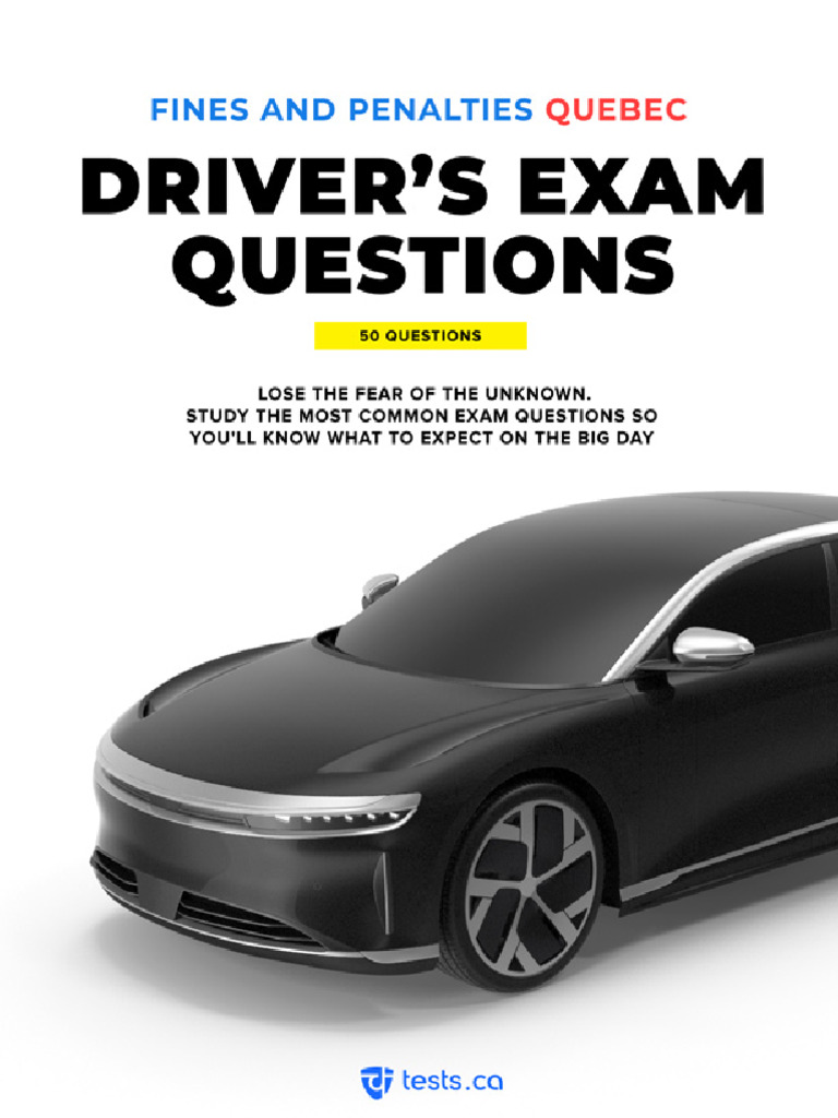 Québec Driving Test: Fines & Penalties | PDF | Driving Under The ...