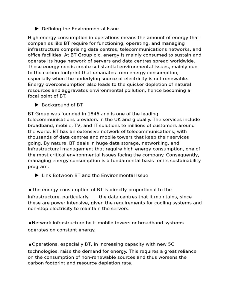 Defining The Environmental Issue | PDF | Infrastructure | Data Center