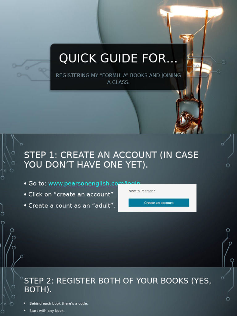 Quick Guide For Formula Books | PDF