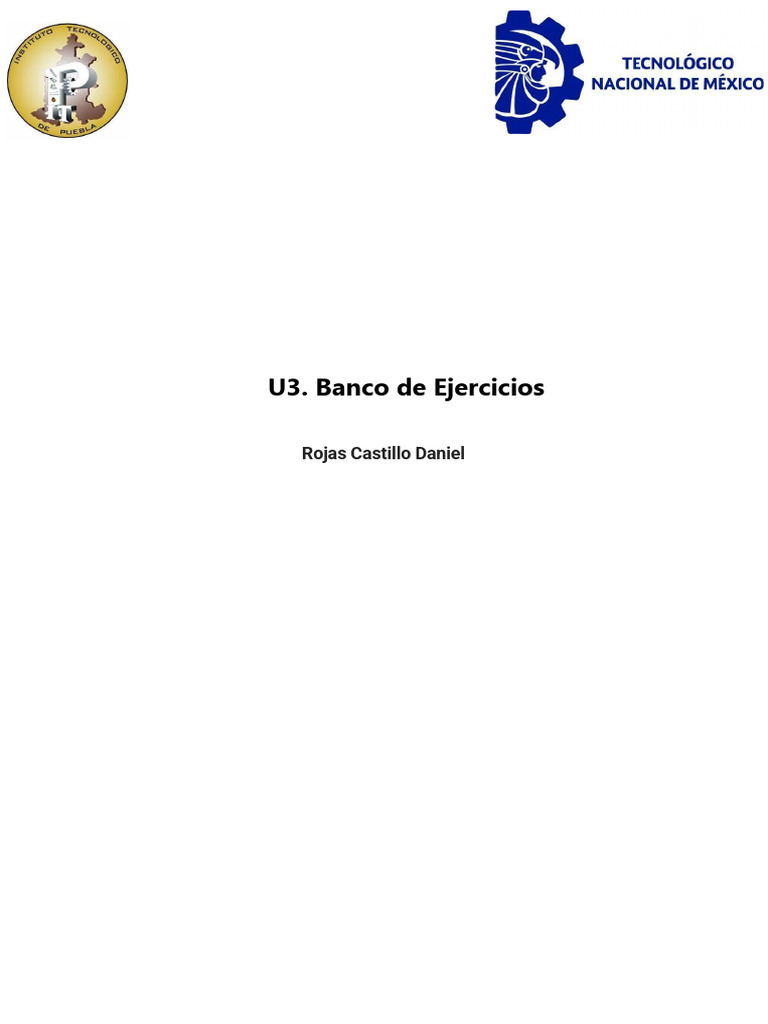 EJ2024 AMP OP U3. Banco de Ejercicios | PDF
