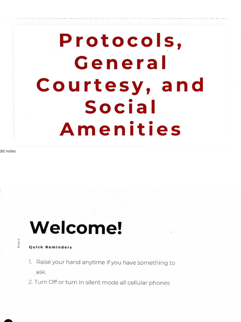 General Courtesy 1 | PDF
