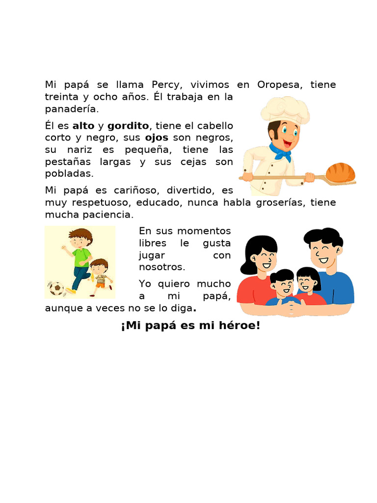 ASI ES MI PAPÀ Texto | PDF | Artes del Lenguaje y Comunicación