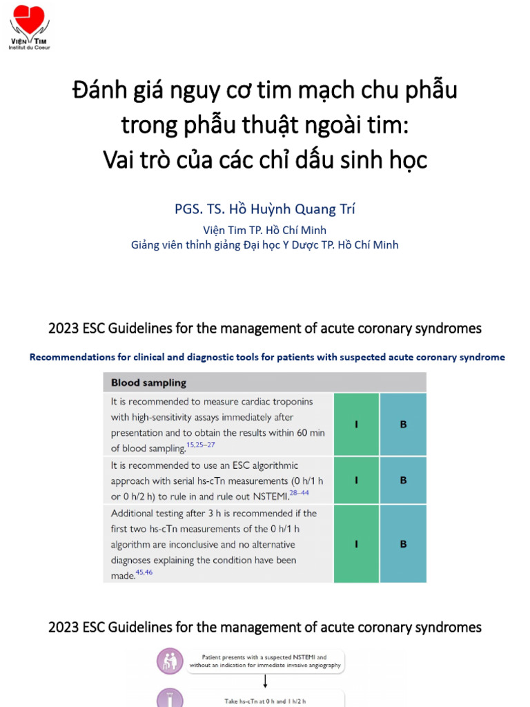 Bai 1. Đánh giá nguy cơ tim mạch chu phẫu trong phẫu thuật ngoài tim ...