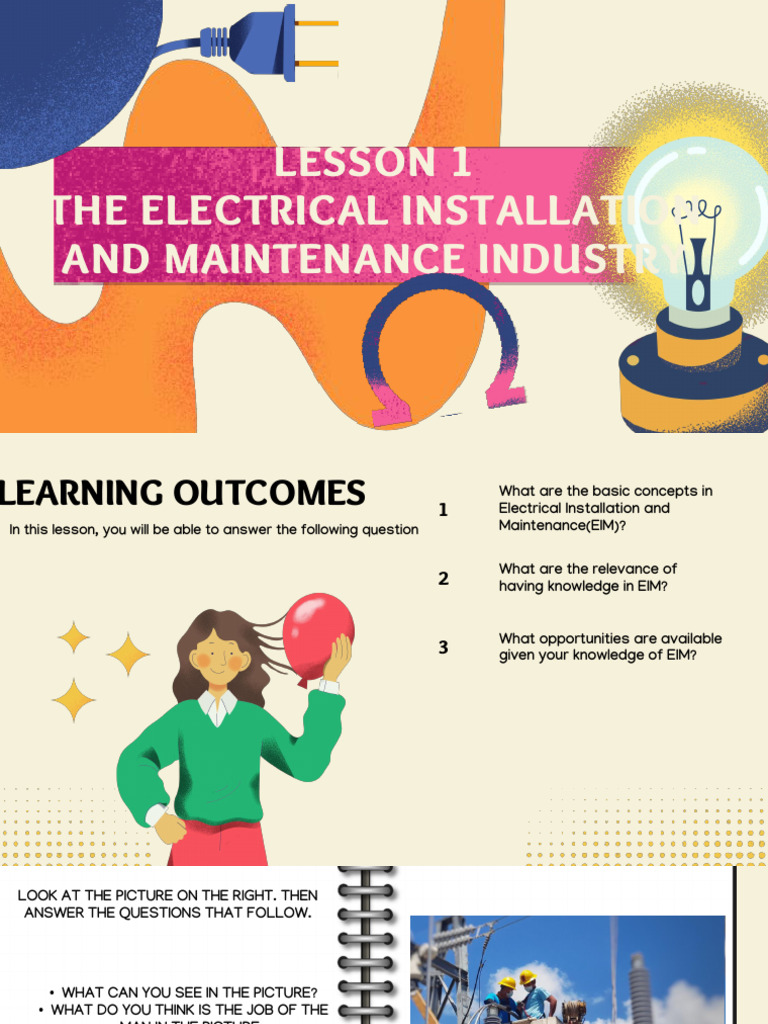Lesson 1 The Electrical Installation and Maintenance Industry | PDF ...